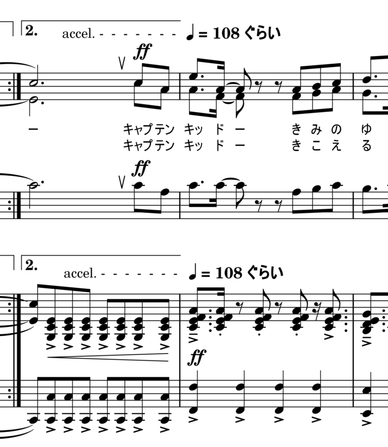 【音楽記号】accel.の読み方と意味｜演奏のコツと解釈を譜例で解説｜えすたの合唱ノート