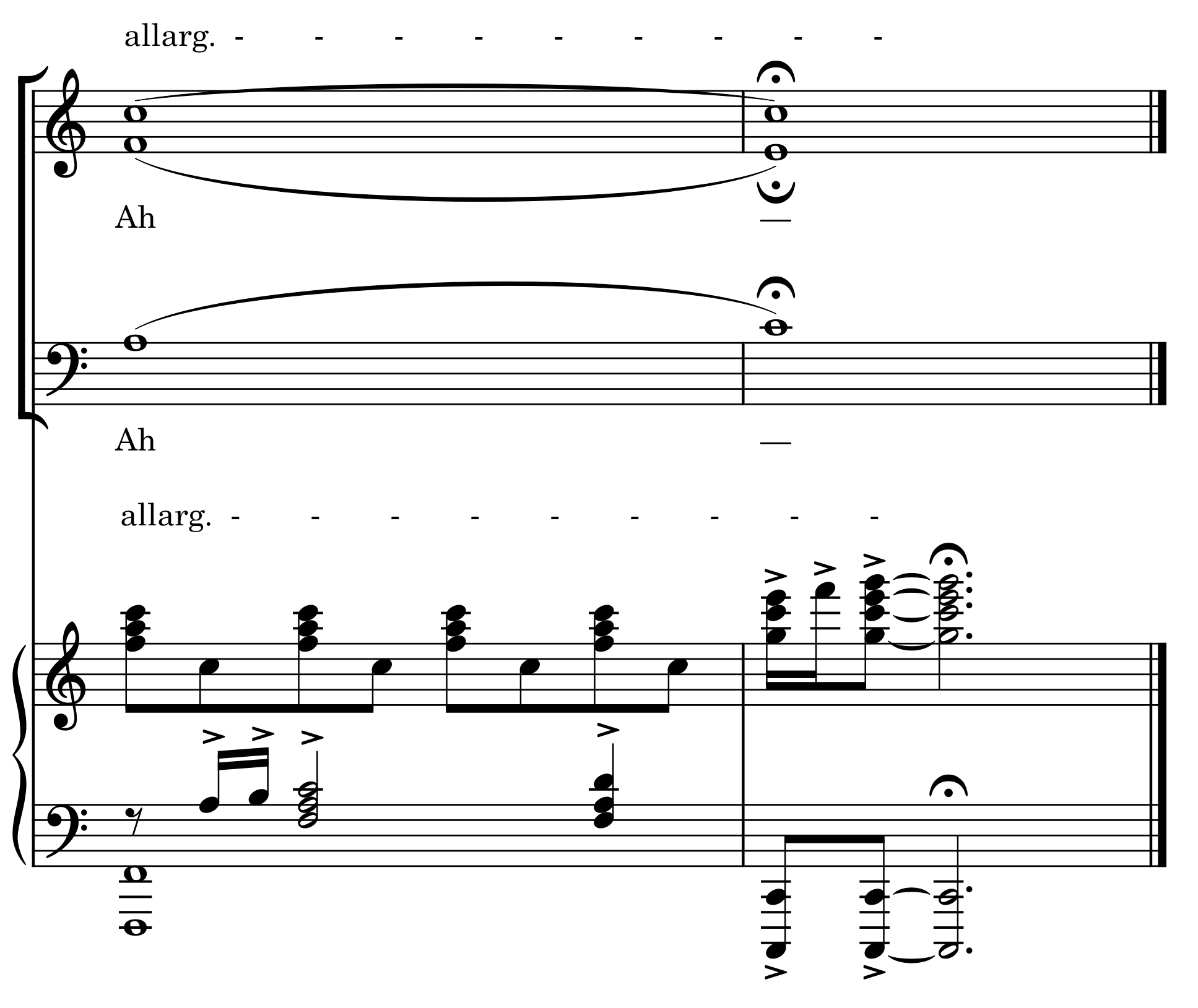 【音楽記号】allarg.の読み方と意味｜演奏のコツと解釈を譜例で解説｜えすたの合唱ノート